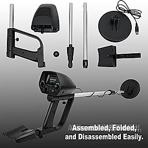 Finderomend Metal Detector MD-4030 Pro Waterproof Metal Detector Underground Search Coil,high Accuracy Adjustable Height (with Headphone and Shovel) (Updated 3)