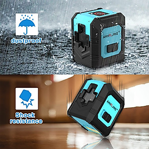 Laser Level,AHHFLJWQ 50ft Cross Line Laser with Vertical and Horizontal Line Self-Leveling,For architectural murals,Battery Included AA.