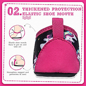 CROVA Kids Water Shoes Aqua Sock Quick Dry Barefoot Sports Non-Slip Shoes for Toddler Boy Girl