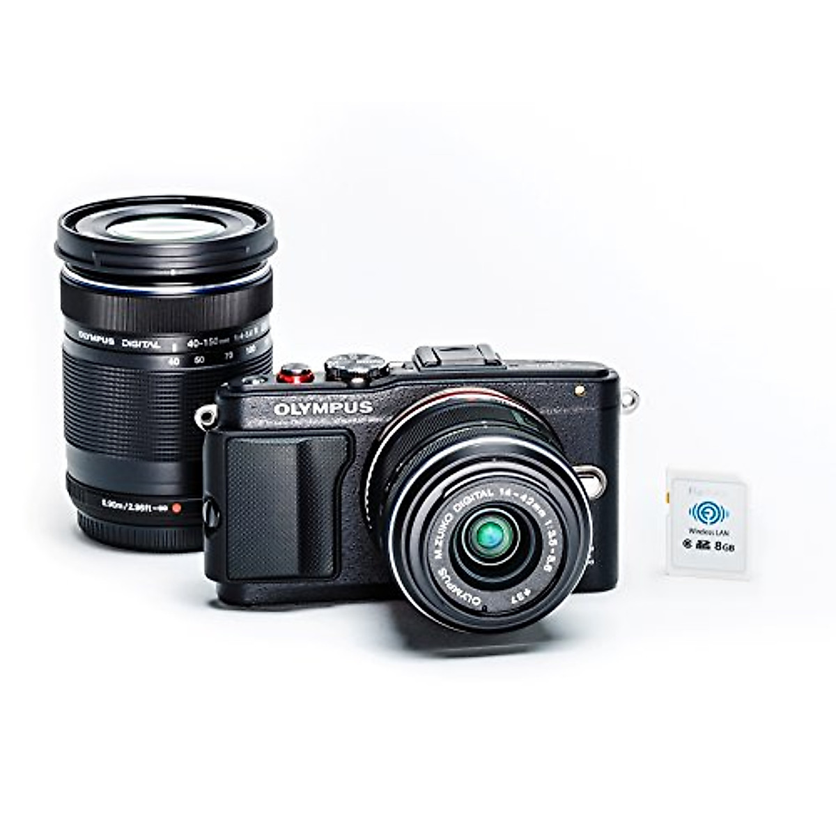 Olympus PEN E-PL6 Two Lens Kit + FlashAir Memory Card