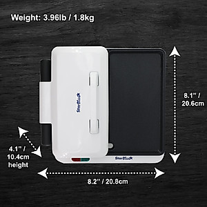 Hamburger Grill Maker by StarBlue with FREE Burger Press and Recipes eBook - Portable and Multipurpose Machine AC120V 60HZ 1000W