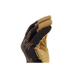 Mechanix Wear: The Original Durahide Leather Work Gloves with Secure Fit, Utility Gloves for Multi-purpose Use, Abrasion Resistant, Added Durability, Safety Gloves for Work (Brown, Large)