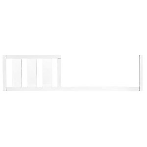 Evolur Acrylic Millennium 4 in 1 Convertible Crib Toddler Rail I Easily Coverts to Toddler Bed & I Acrylic Slats, 702AC-W