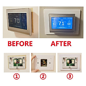 THP2400A1027W Thermostat Wall Plate Back Plate White Cover Assembly (1)