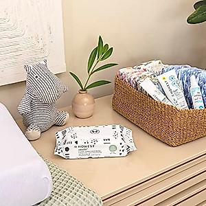 The Honest Company Clean Conscious Wipes | 99% Water, Compostable, Plant-Based, Baby Wipes | Hypoallergenic, EWG Verified | Pattern Play, 288 Count