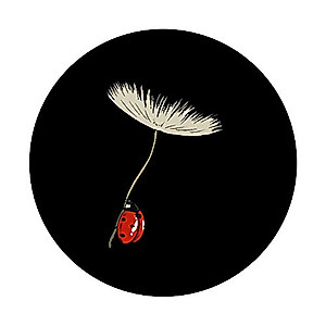 Dandelion Seeds with Ladybug Gift for yellow Flowers Friends PopSockets Swappable PopGrip