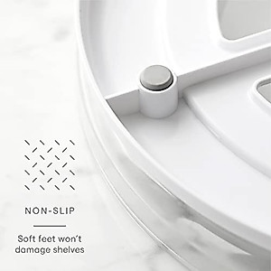 YouCopia FridgeView Fridge Turntable, Lazy Susan Organizer for Refrigerator Storage, 11” , White