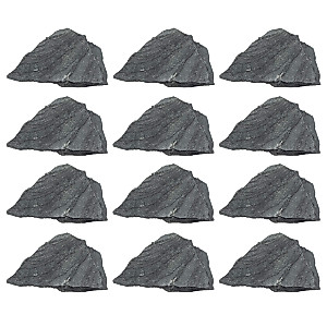 EISCO 12PK Raw Slate, Metamorphic Rock Specimens - Approx. 1" - Geologist Selected & Hand Processed - Great for Science Classrooms - Class Pack