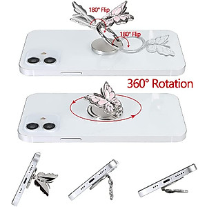 KJYFOANI for Infinix Note 30 Phone Case, [ 2 x Tempered Glass Protective Film], Shockproof Soft Silicone Case, with [360° Rotation Ring Kickstand] Case for Infinix Note 30 (6.78"). Black