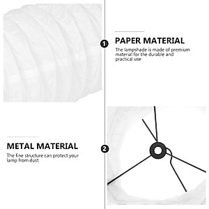 Mobestech Paper Lampshade Rice Paper Lamp Shade Simple Floor Lamp Shade Japanese Paper Lamp Replacement Lampshades for Home Bedroom Living Room Floor Light (Just Lampshade)