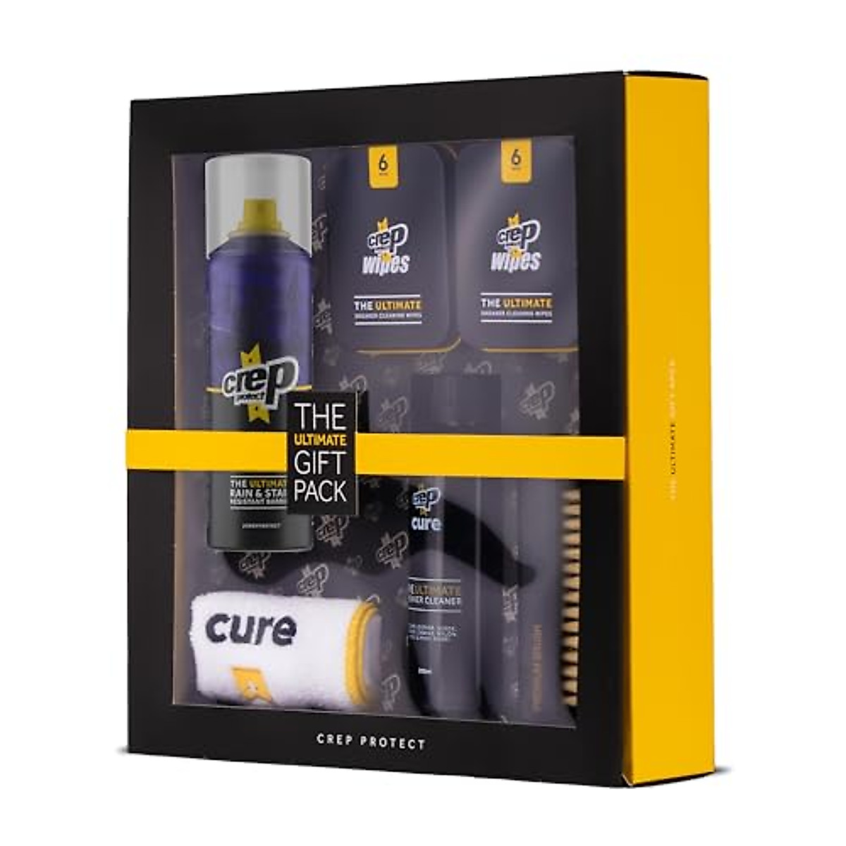 Crep Protect The Ultimate Shoe Care Bundle Gift Pack - Shoe Protector Spray - Sneaker Cleaner - Quick Cleaning Wipes - Premium Bush & Microfiber Cloths