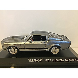 GreenLight Collectibles Gone in Sixty Seconds 1967 Ford Mustang Eleanor 1/43 Scale Diecast Model Car Gray