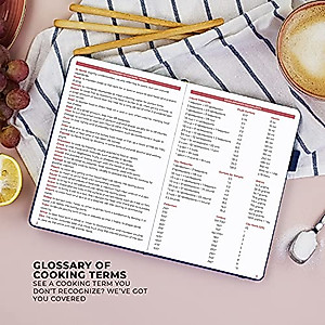 Clever Fox Recipe Book - Make Your Own Family Cookbook & Blank Recipe Notebook Organizer, Empty Cooking Journal to Write in Recipes, A5 Hardcover, Stores 60 Recipes - Dark Blue