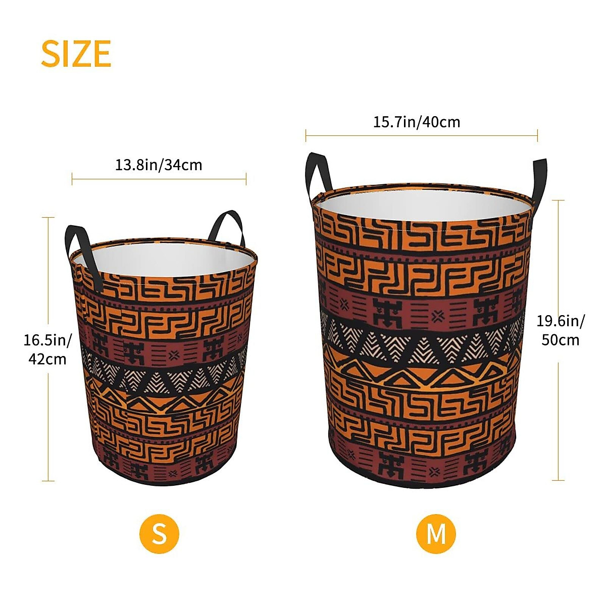African Laundry Hamper Ethnic Laundry Baskets Large American African Hampers Toy Organizer Hamper Bag Dirty Clothes