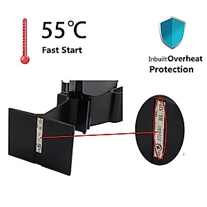 OMANSHY 4 Blades Wood Stove Fan Heat Powered Fans Fireplace fans Eco Fans for Wood Burning/Log Burner Fireplace