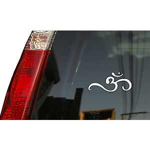Om Spirituality 5" Wide Custom Symbol - Yoga, Namaste, Meditation, Peace - Premium Decal Vinyl Sticker - Car Window, Laptop, Studios or Personal