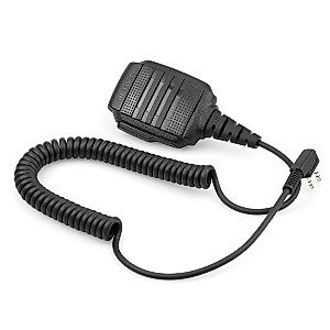 Retevis Walkie Talkie Speaker Mic,IP54 Waterproof 2 Pin Shoulder Speaker Mic Compatible with RT22 RT68 RT27 H777 RB26 RB29 Baofeng UV-5R BF-F8HP UV-5G Plus 5RM Pxton Arcshell Two Way Radio(1 Pack)