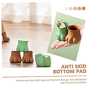 ibasenice 8pcs Silicone Table and Chair Foot Cover Cat Furniture Protector Desk Riser Couch Risers Anti- Slip Chair Leg Caps Sofa Lifters Chair Feet Covers Chair Feet Silicone Covers Small