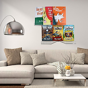 Bathroom Shelf Acrylic Lower or Over The Sink Shelf for Small Bathroom,Behind Faucet & Swivel Corner Floating Shelves for Kitchen Faucet Shelving,Smart Self-Adhesive & Drilling Mount (Large)