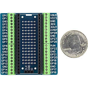 for PI PICO Mini Brekaout Board Soldered with Screw Terminal 2.54mm for Raspberry Pi Pico (1pcs)