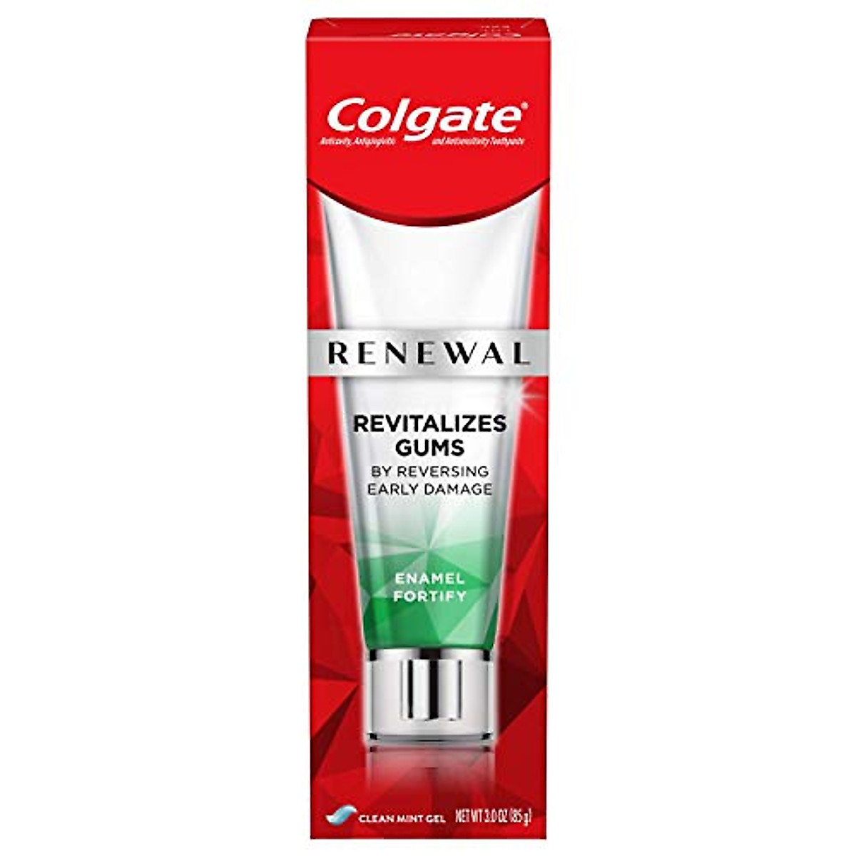 Colgate Renewal Gum Toothpaste, Enamel Fortify - Clean Mint Gel Formula (3 ounce)
