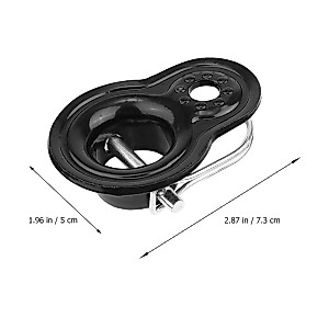 BESPORTBLE 1 Set Bike Trailer Hitch Connector Bike Hook up Stroller Coupler Trailer Bike Trailer Hitch Adapter Tractor Appendix Bike Kids Trailer Stainless Steel pet Accessories Adapter