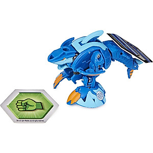 Bakugan Ultra, Sharktar, 3-inch Tall Geogan Rising Collectible Action Figure and Trading Card