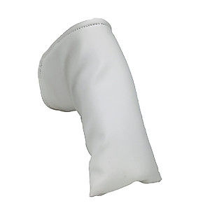 Sunfish White Leather Blade Putter Golf Headcover