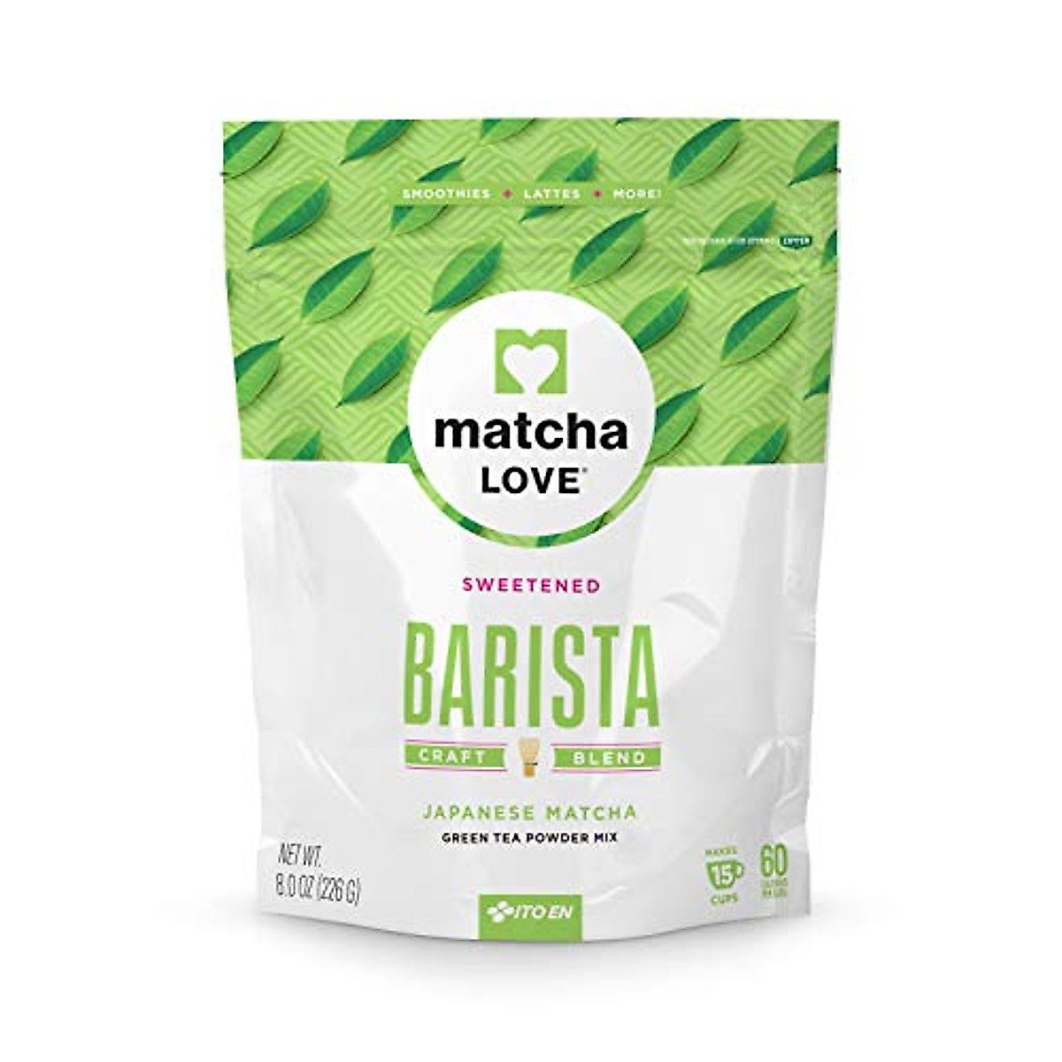 Matcha Love Green Tea Powder Packet, Sweetened, 8 Ounce