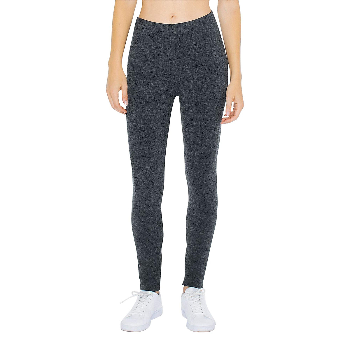 American Apparel Women's Stretch Terry Legging, Charcoal, Small