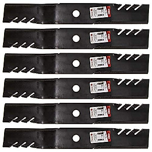 Oregon 6PK 396-730 G6 Gator Blades Replacement for John Deere M128485 M131958 M144196 M163983 TCU15881