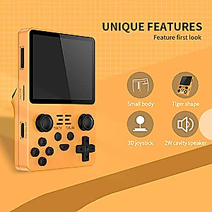 Portable Handheld Games Console,Game Player 3.5-Inch Color Screen Rechargeable Battery Best Gift-A