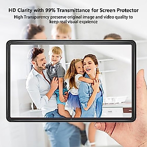 Aircawin Screen Protector for 11'' Amazon Fire Max 11 2023, 2 Pack 9H Tempered Glass Film for Fire Max 11,(Face ID&Fire Max 11 Stylus Pen Compatible),HD Clear,Bubble Free,Scratch-Proof,Case Friendly