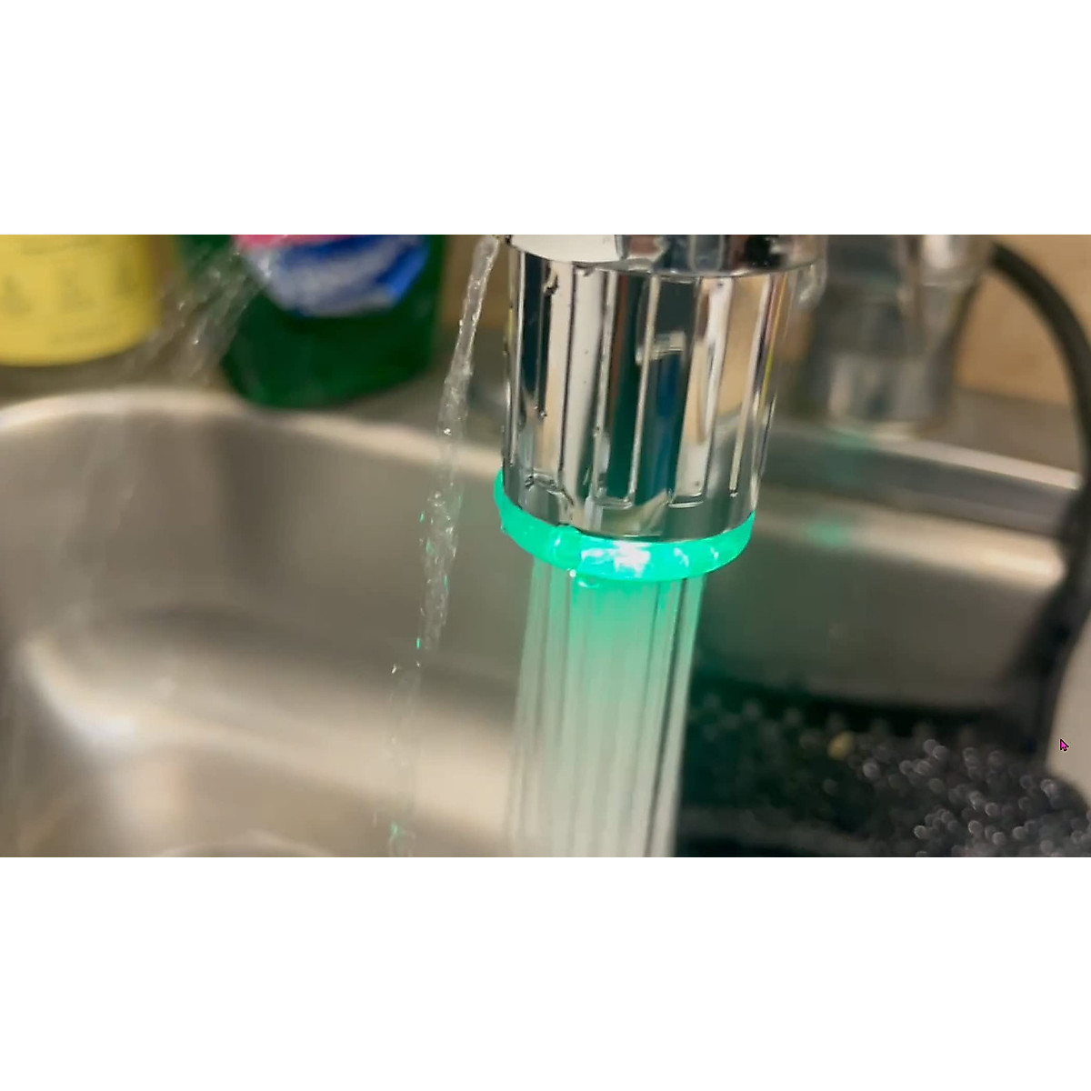 Led Faucet Lights with 7 Colors - Bathroom Faucet Aerator Bathroom Sink - Led Faucet Adapter Light - Glowing Faucet Light for Kitchen or Bathroom Sink, Fits Most Faucets