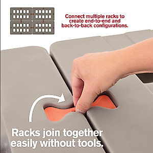 Metro Bow-Tie Dunnage Rack - NSF Listed Heavy-Duty Polymer Plastic Storage Rack for Food Service, Commercial, Professional Use - 36"L x 22"W x 12"H - 1500 lbs. Capacity - Grey