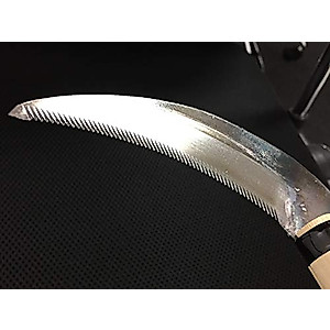 Bonsai No.24 Japanese Weeding Sickle, Serrated Edge Blade