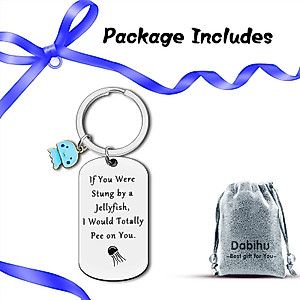 Friendship Keychain Funny Best Friend Keyring for Women Men Sister Friends Bestie Birthday Gifts True Friends Jewelry Gift Jellyfish Lovers Gifts Stainless Steel Keychain Christmas Graduation Gift
