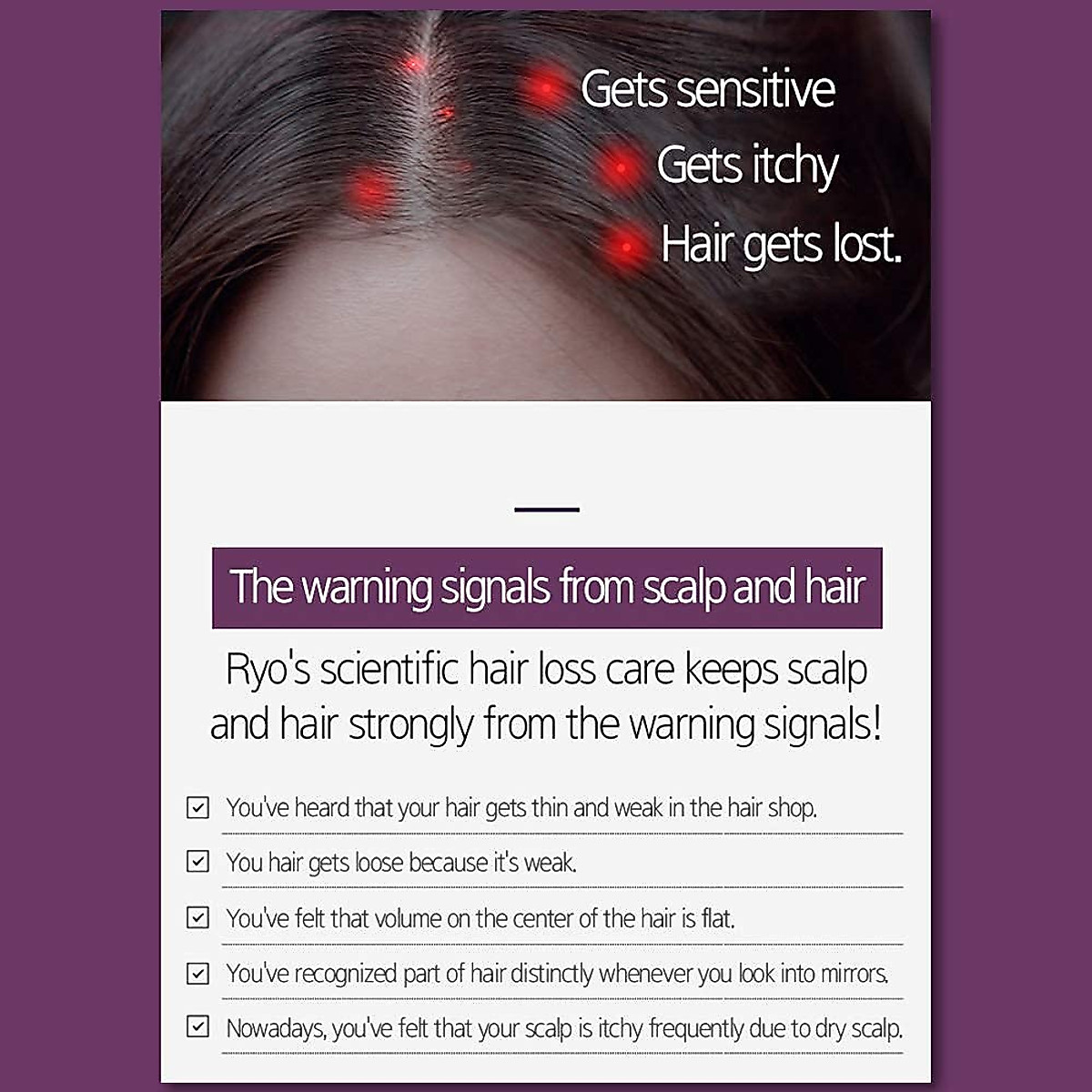 RYO Hair Loss Shampoo for Normal & Dry Scalp Care - 400ml (13.5oz) Gentle Formula, Anti-Dandruff, Scalp Cleansing, Moisturizing, and Volumizing