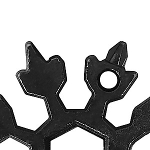 Freeman P18N1ST 18-in-1 Snowflake Multi-Tool Keychain Set (2-Pack) – Flathead Screwdriver, Phillips Screwdriver, Hex Driver, Wrench, Twine Cutter, Box Cutter and Bottle Opener