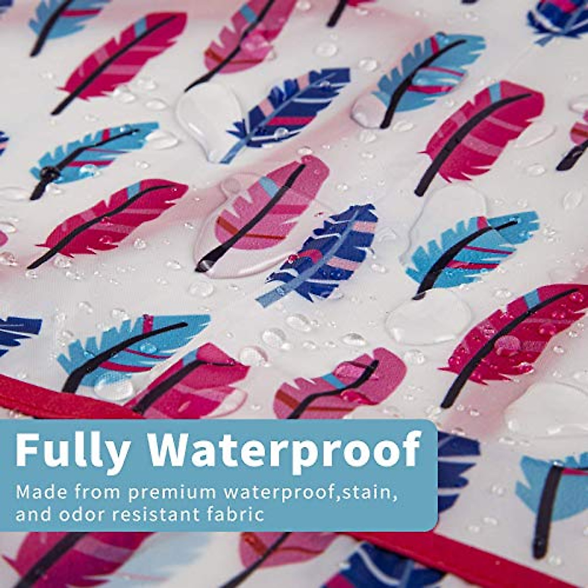 3 Pcs Waterproof Baby Bibs | Long Sleeves Weaning Smock Bib with Food Catcher Pocket for Toddler Eating | Baby Led Weaning | Full Cover Wearable Sleeved Bibs Shirt Apron Set | 6-24 Months