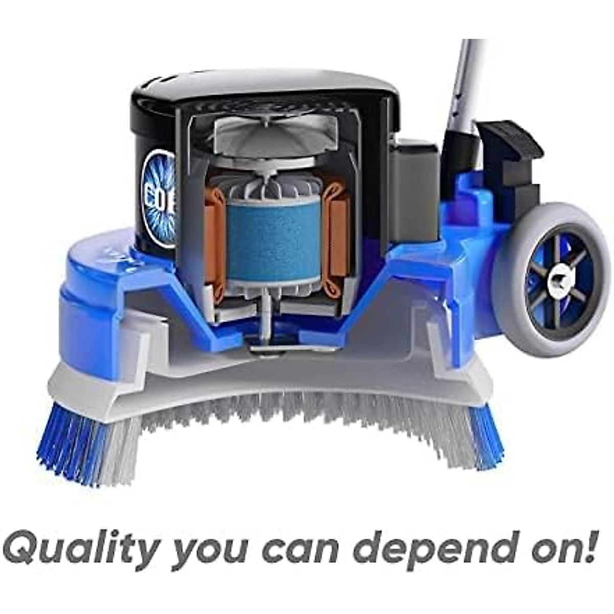 Prolux Core Heavy Duty Single Pad Commercial Polisher, Floor Buffer Machine, Scrubber, 15 Inch Commercial Duty w/ Hard Brush Only