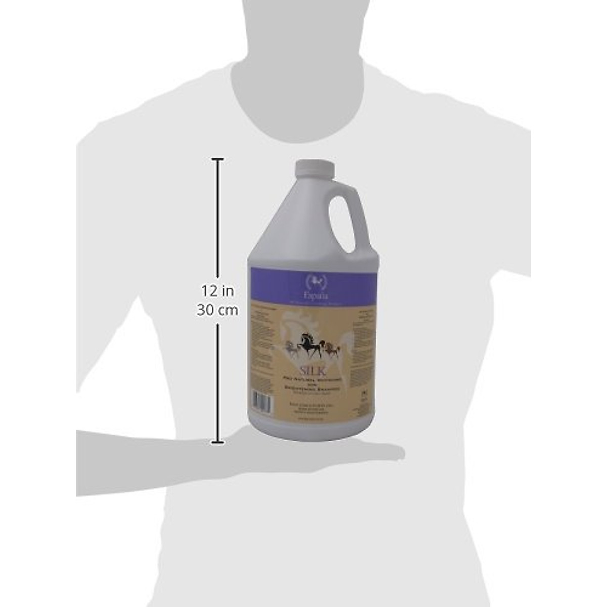 Espana Silk ESP0325E Specially Formulated Silk Pro Whitening and Brightening Shampoo for Horses, 135.28-Ounce