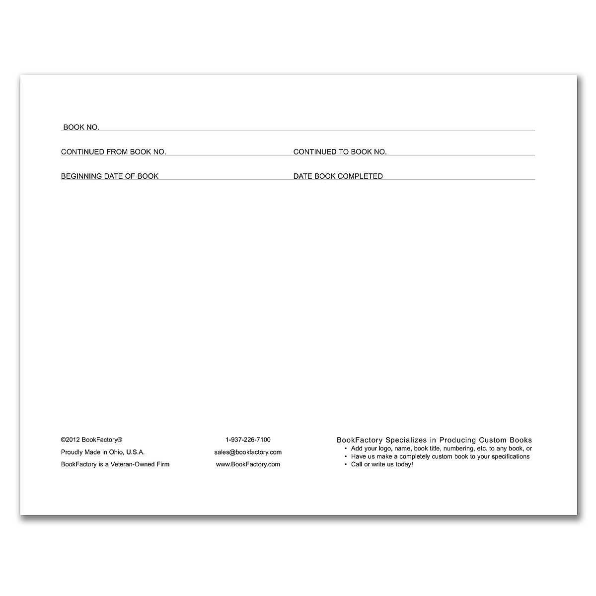 BookFactory Guest Book (120 Pages) / Guest Sign-in Book/Guest Registry/Guestbook - Black Cover, Section Sewn Hardbound, 8 7/8" x 7" (LOG-120-GUEST-A-LKT25)