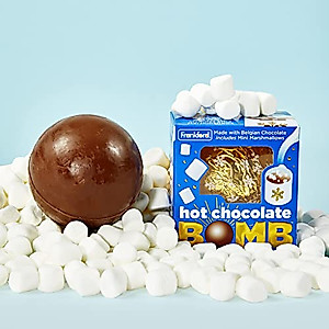 Frankford The Original Hot Chocolate Ball with Mini Marshmallows Inside, Melting Belgian Milk Chocolate, Holiday Gift and Stocking Stuffer, 1.6 Ounce