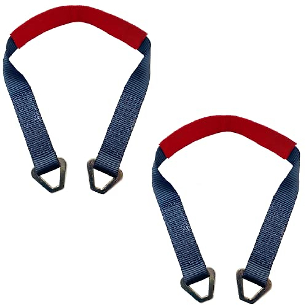 Mega Cargo Control 2 Pack Off-Road Axle Straps - 2" x 48" Black Motorcycle Tie Down Straps | Car Auto Hauler Tow Truck 4x4 ATV UTV - Assembled in USA