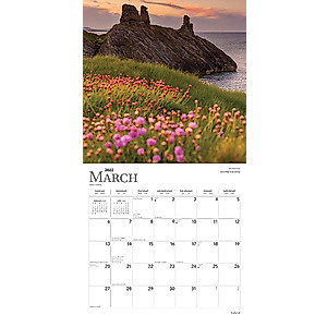 Ireland 2022 12 x 12 Inch Monthly Square Wall Calendar with Foil Stamped Cover, Scenic Travel Dublin Irish