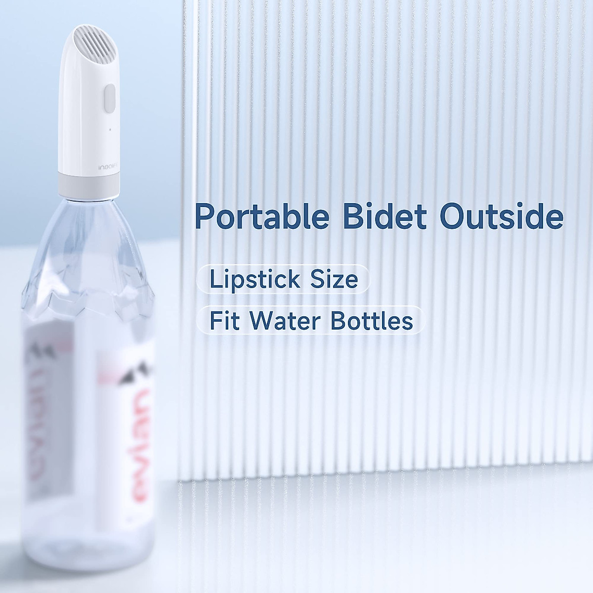 Insolife 2 Pack Portable Bidet for Travel, High Pressure Electric Rechargeable Handheld Personal Bidet on the Go for Hygiene Cleaning, Postpartum & Baby Care, ElderCare