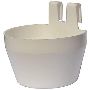 Supa Poultry Cage Cups / Galley Cups / Aviary Cups, Pack of 12, Suitable for Both Food, Grit Or Water, Includes Integral Hook So The Cups Can Be Hung from The Cage Mesh, Made in The UK