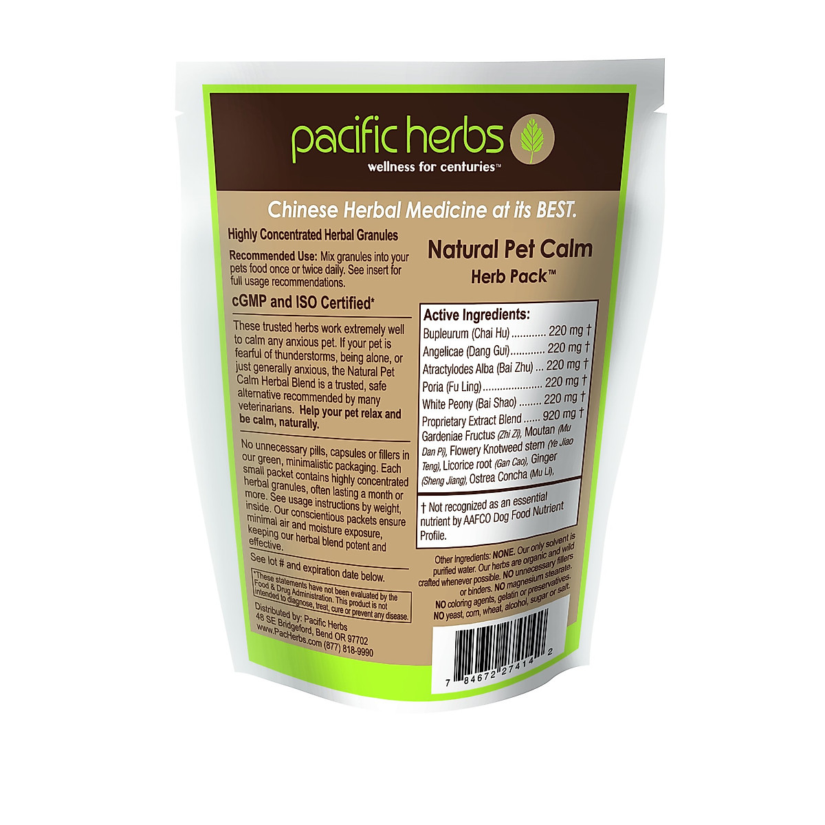 Pacific Herbs Natural Pet Calming Herb Extract