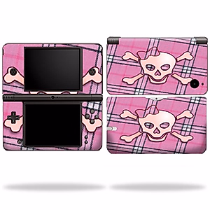 MightySkins Skin Compatible with Nintendo DSi XL wrap Sticker Skins Pink Bow Skull